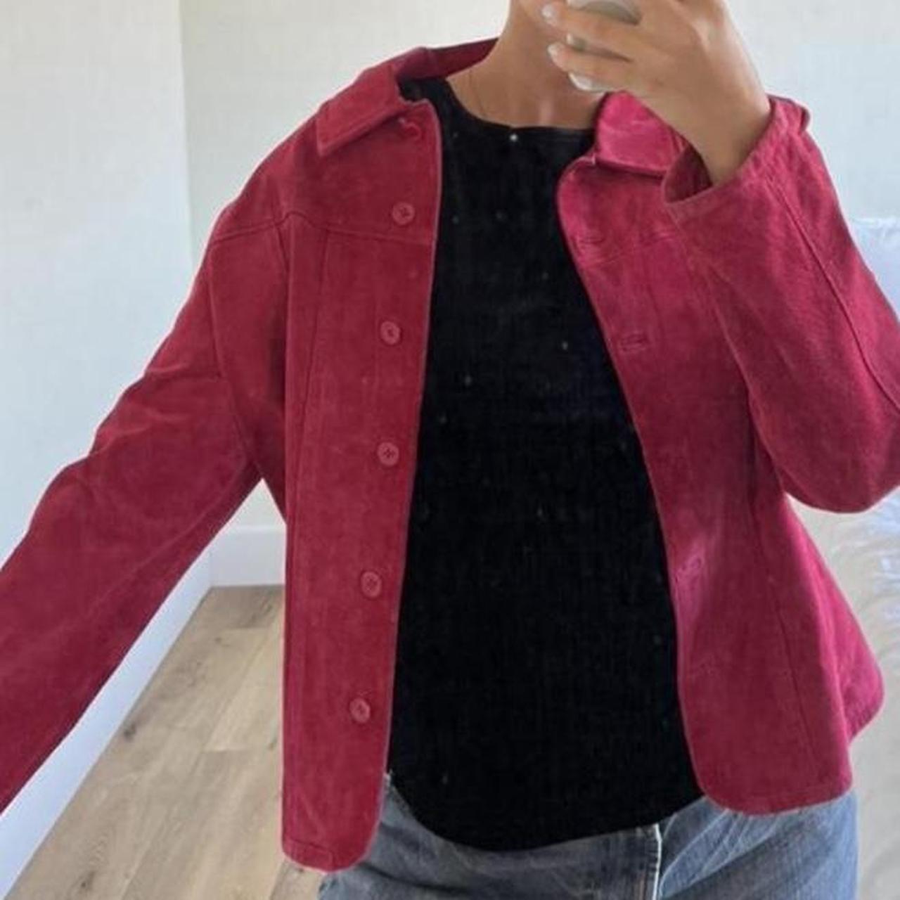 Reselling pink button up jacket - love it just... - Depop