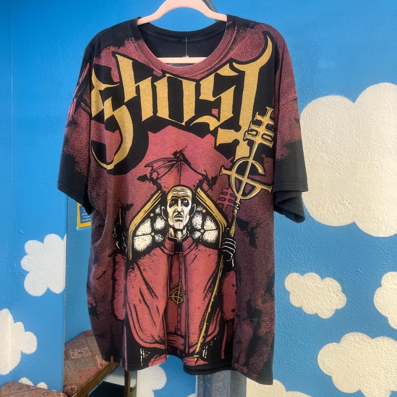 STUNNING ghost tee #ghost #metal #emo #goth - Depop