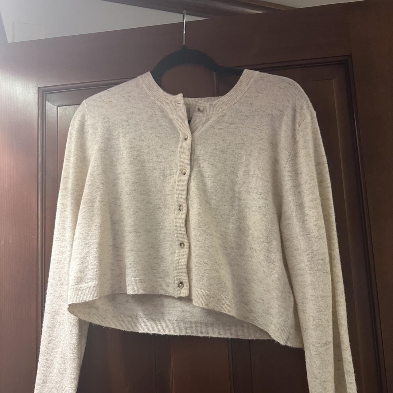 Aritzia Wilfred Sicily Cardigan Cashmere Knit Size... - Depop