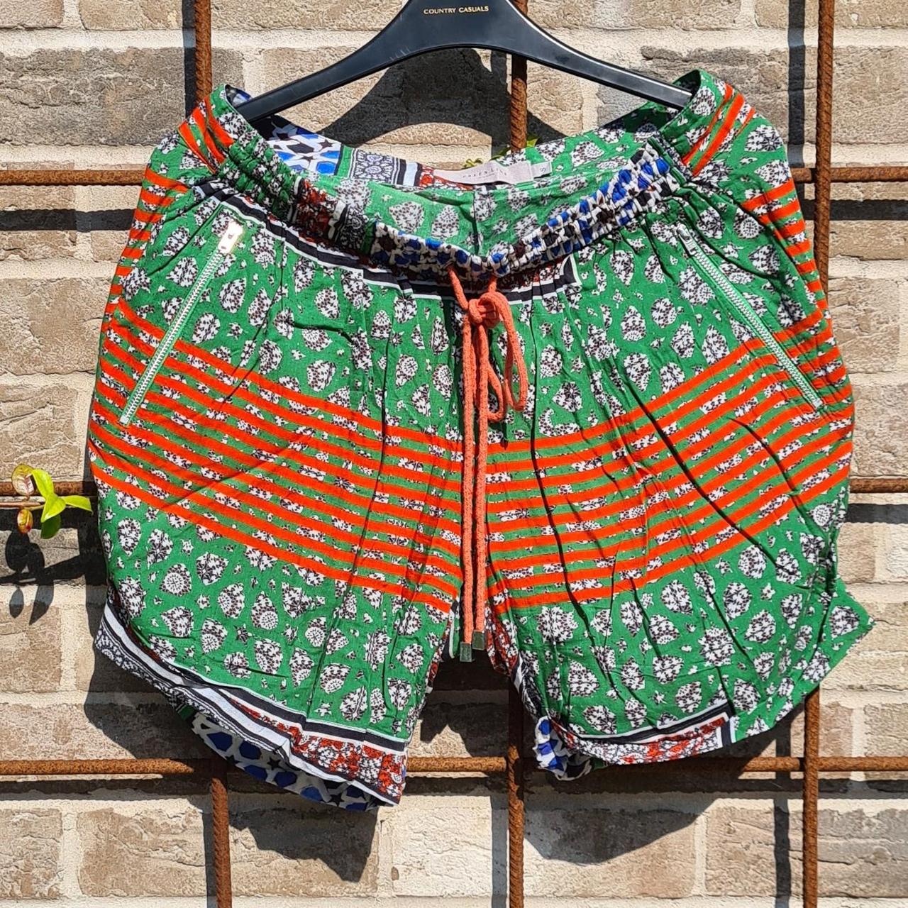 Light Multi-Coloured Shorts by Preen Line Super... - Depop