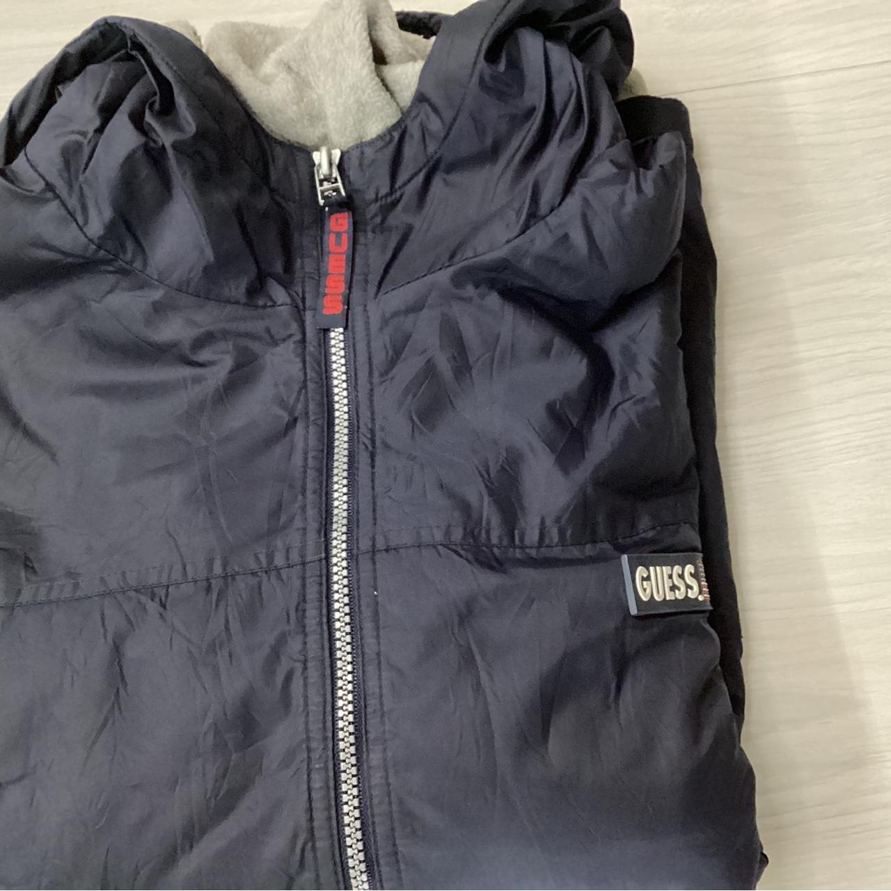 American Vintage Guess Jacket Fleece Lined Size... - Depop