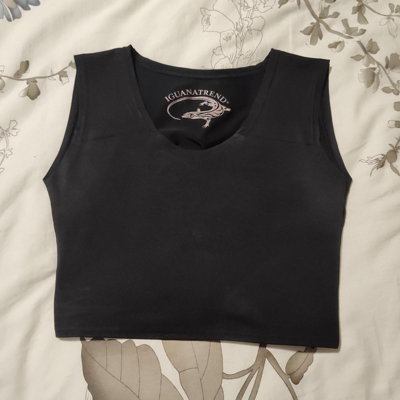 Black size small iguana trend chest binder! This is... - Depop