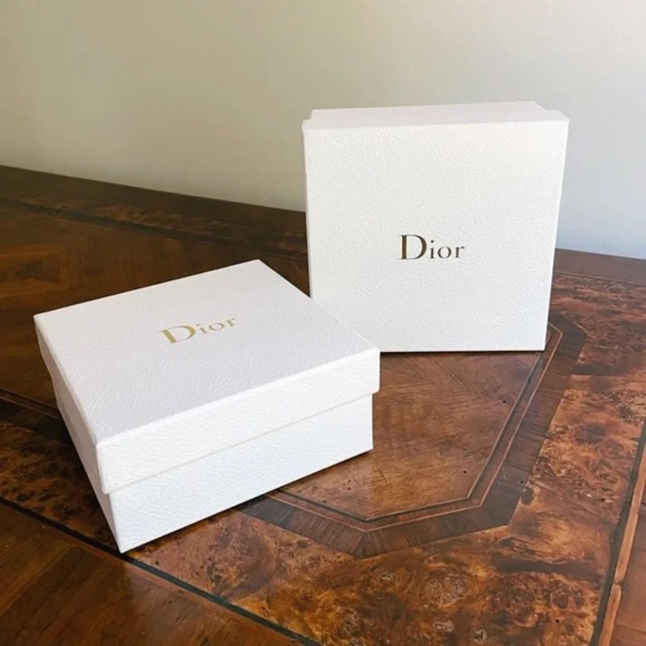 Set of 2 Dior White Gift or Storage Stacking Boxes... - Depop