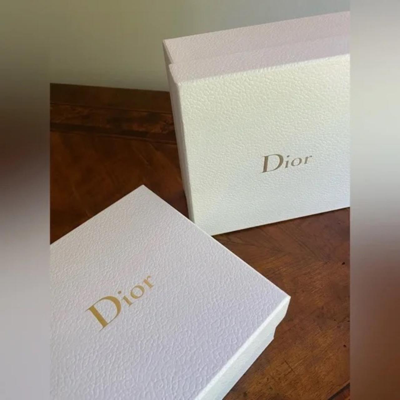 Set of 2 Dior White Gift or Storage Stacking Boxes... - Depop