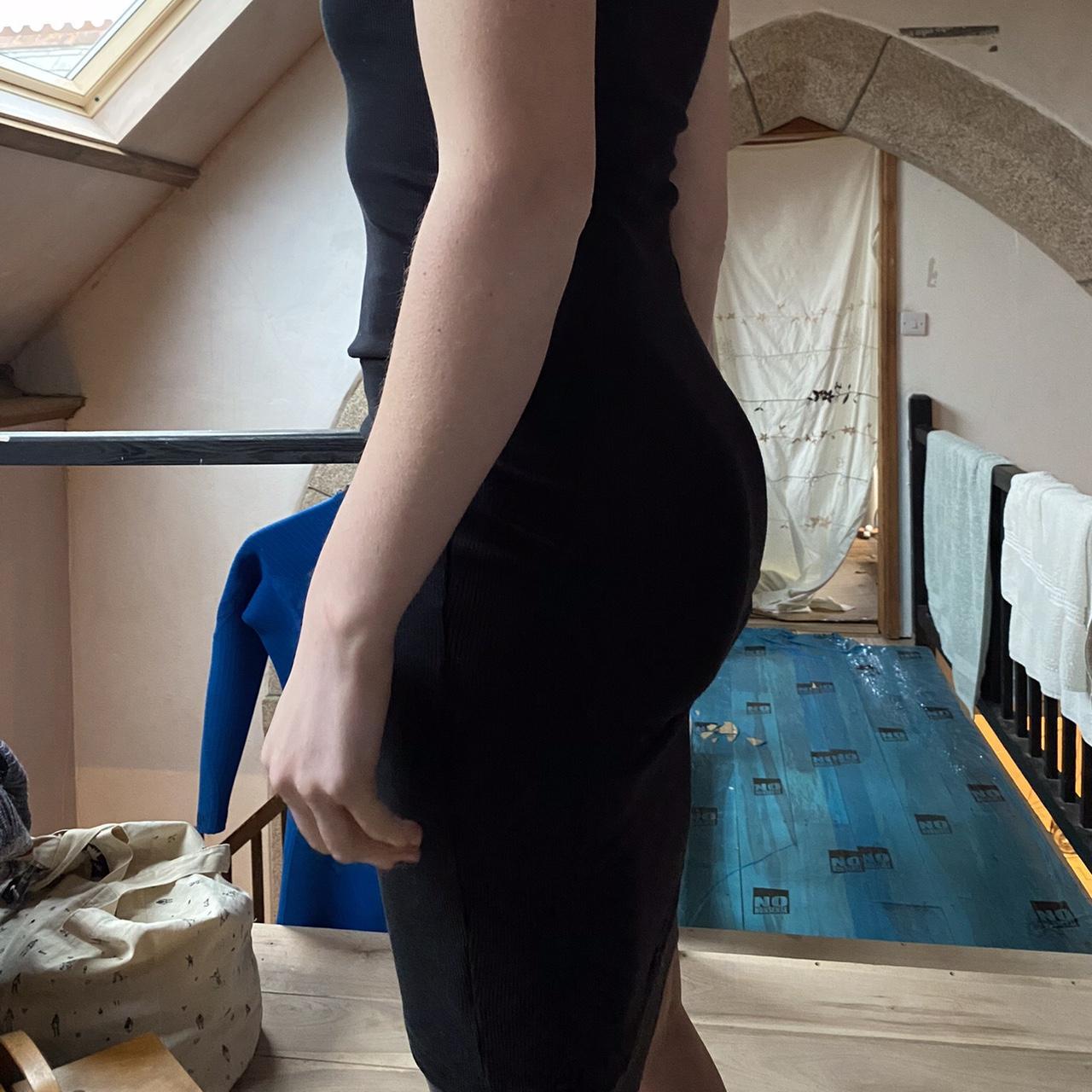 Cop Copine Women's Black and Grey Dress | Depop