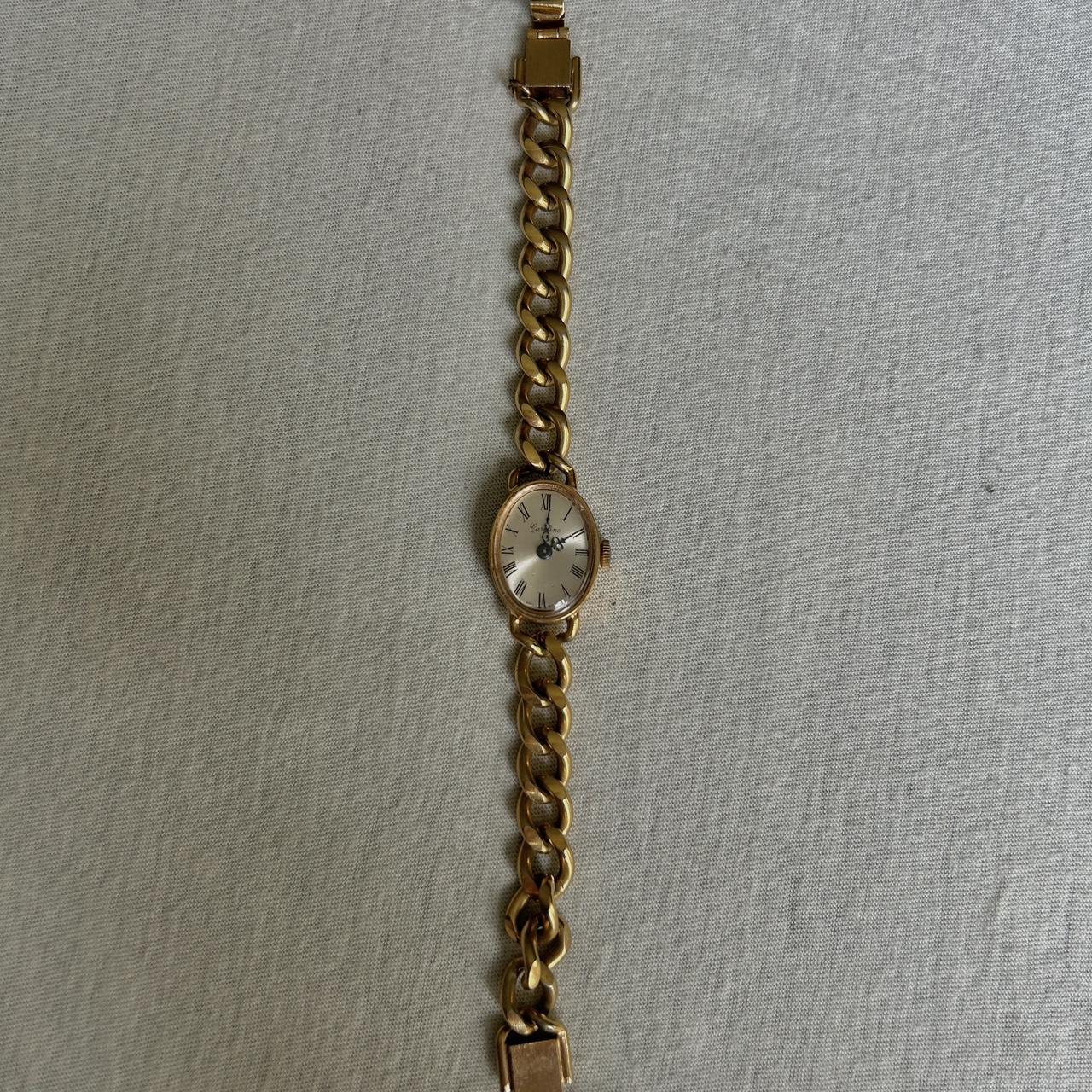 Beautiful vintage gold chain watch. Slight... - Depop