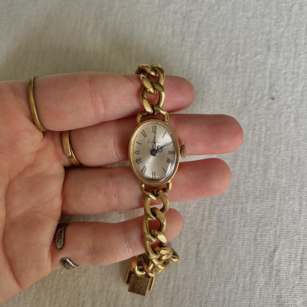 Beautiful vintage gold chain watch. Slight... - Depop