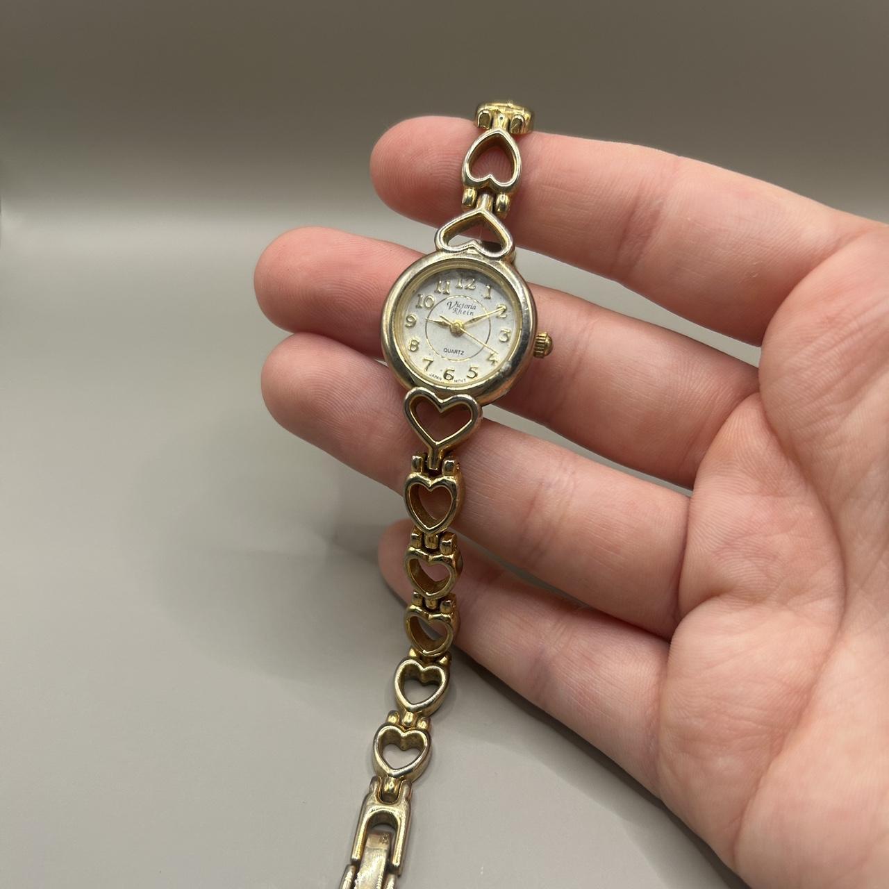 Beautiful dainty gold wrist watch with super cute... - Depop