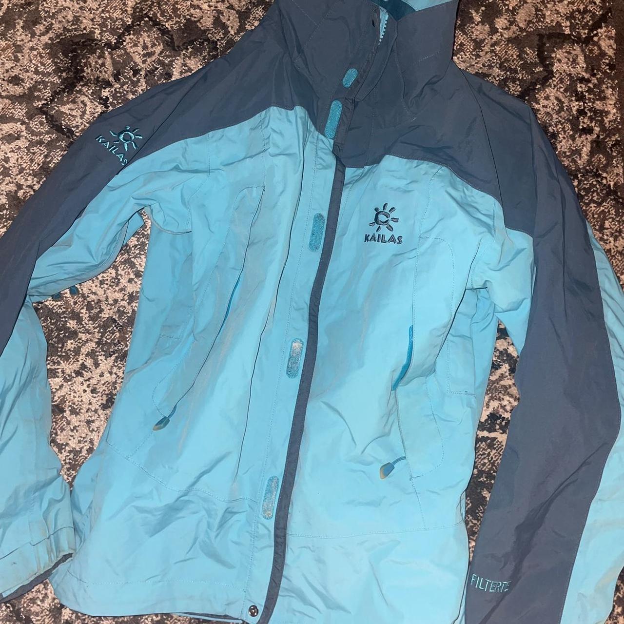 Kailas Color Block Filtertec Jacket Two toned teal... - Depop