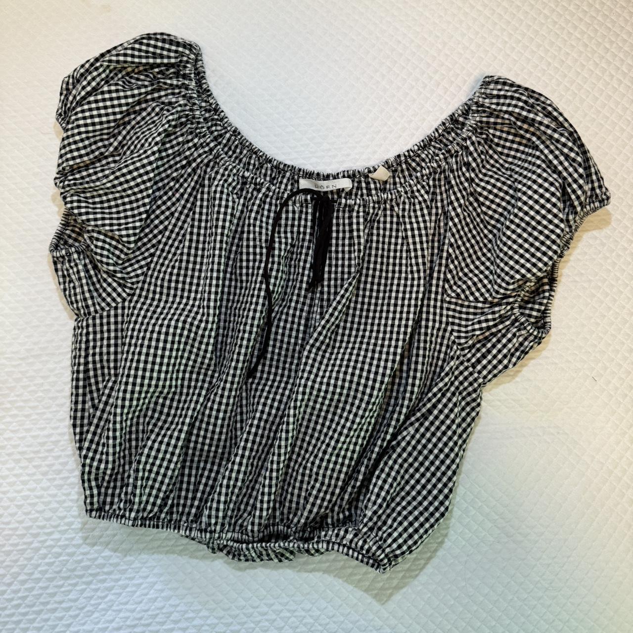 Doen gingham top - Depop