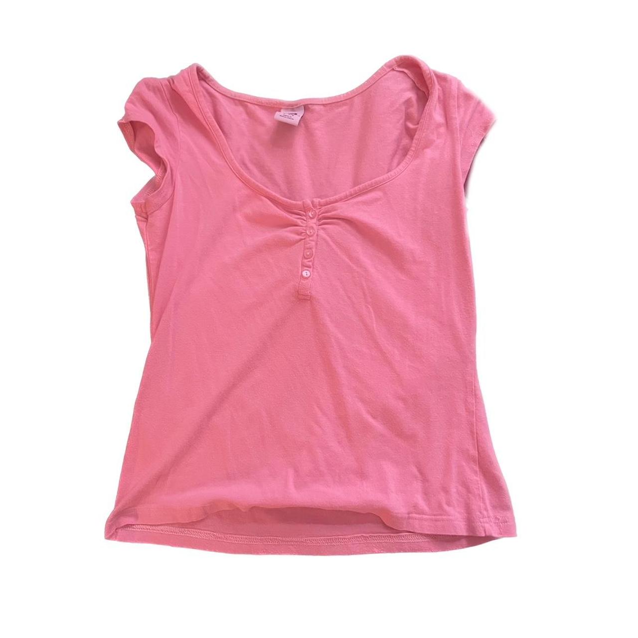 Cute light pink, feminine top. Labeled M (7/9). Fits... - Depop