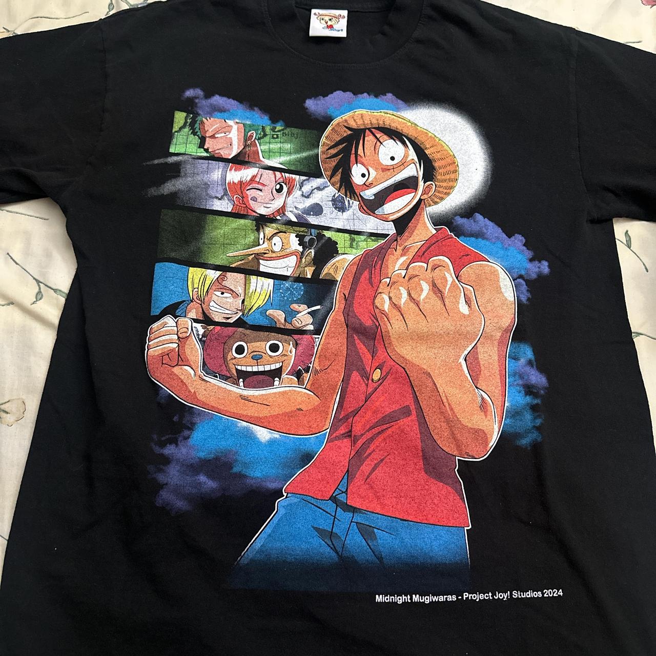 PirateKingEv Joy One Piece Strawhat Crew tee in a... - Depop