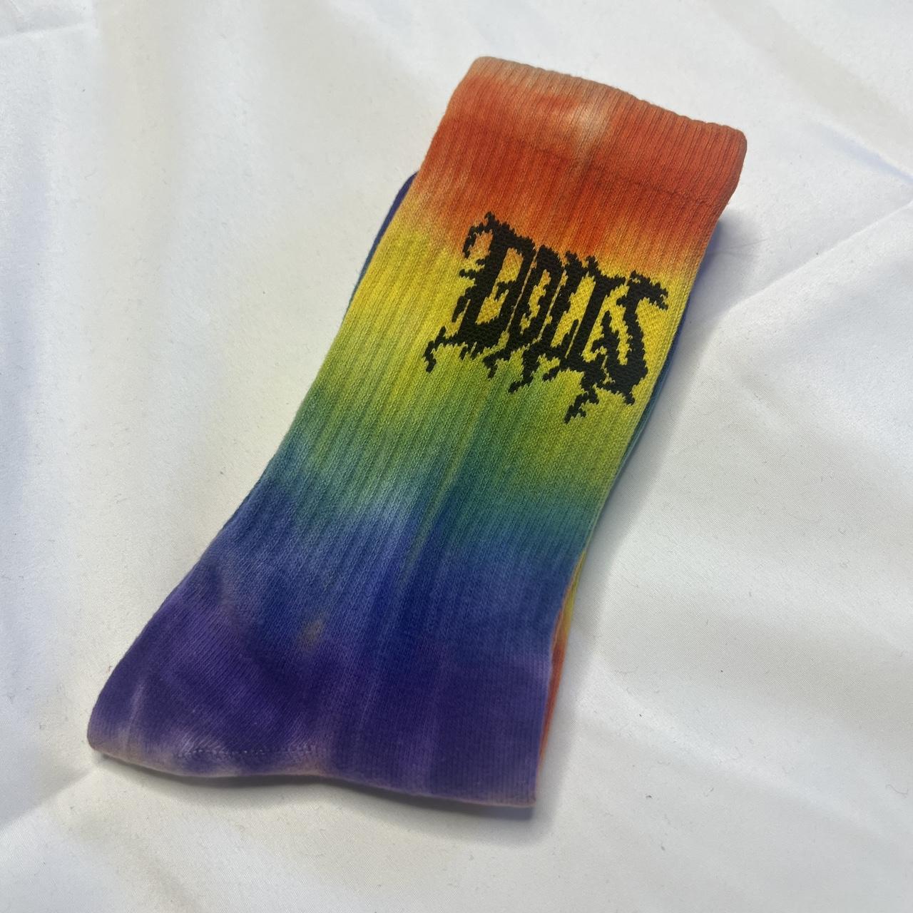Dolls kill pride crew socks / skateboard... - Depop