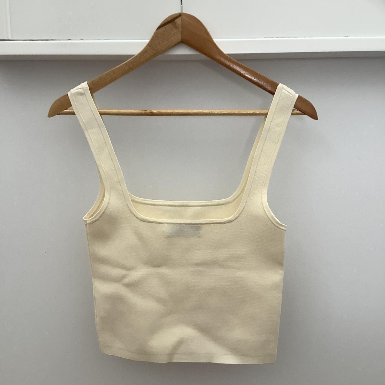Matteau classic nineties tank in cream. Size 2.... - Depop
