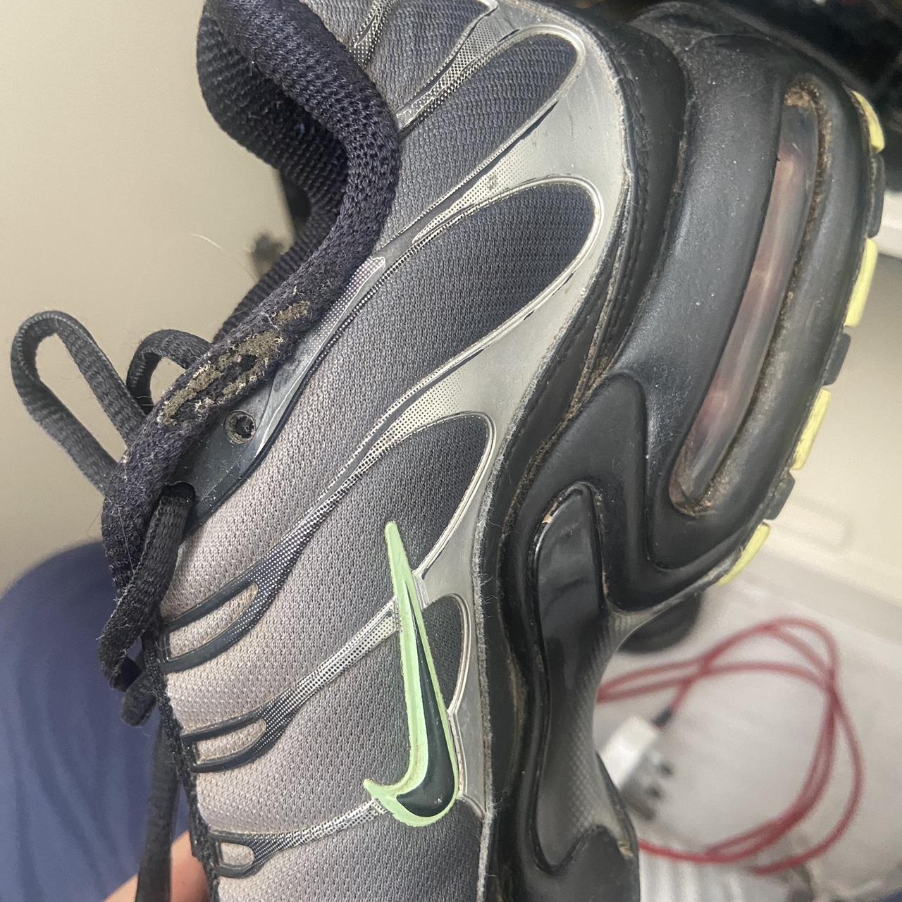 selling my green and grey nike tn’s , in good... - Depop