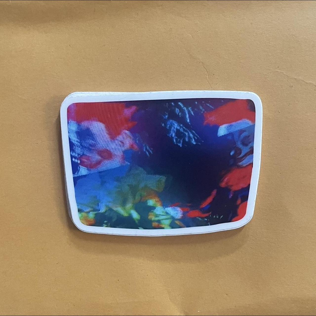 3 x 2.16 inch sticker featuring a vibrant, motion... - Depop