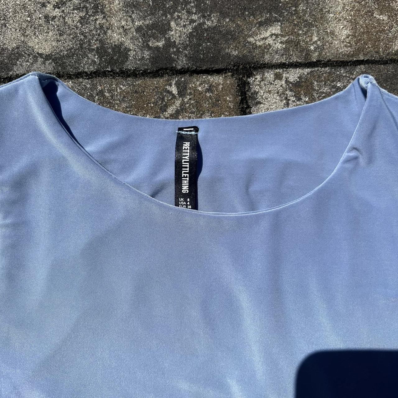 Pretty little thing light blue cropped tank top... - Depop