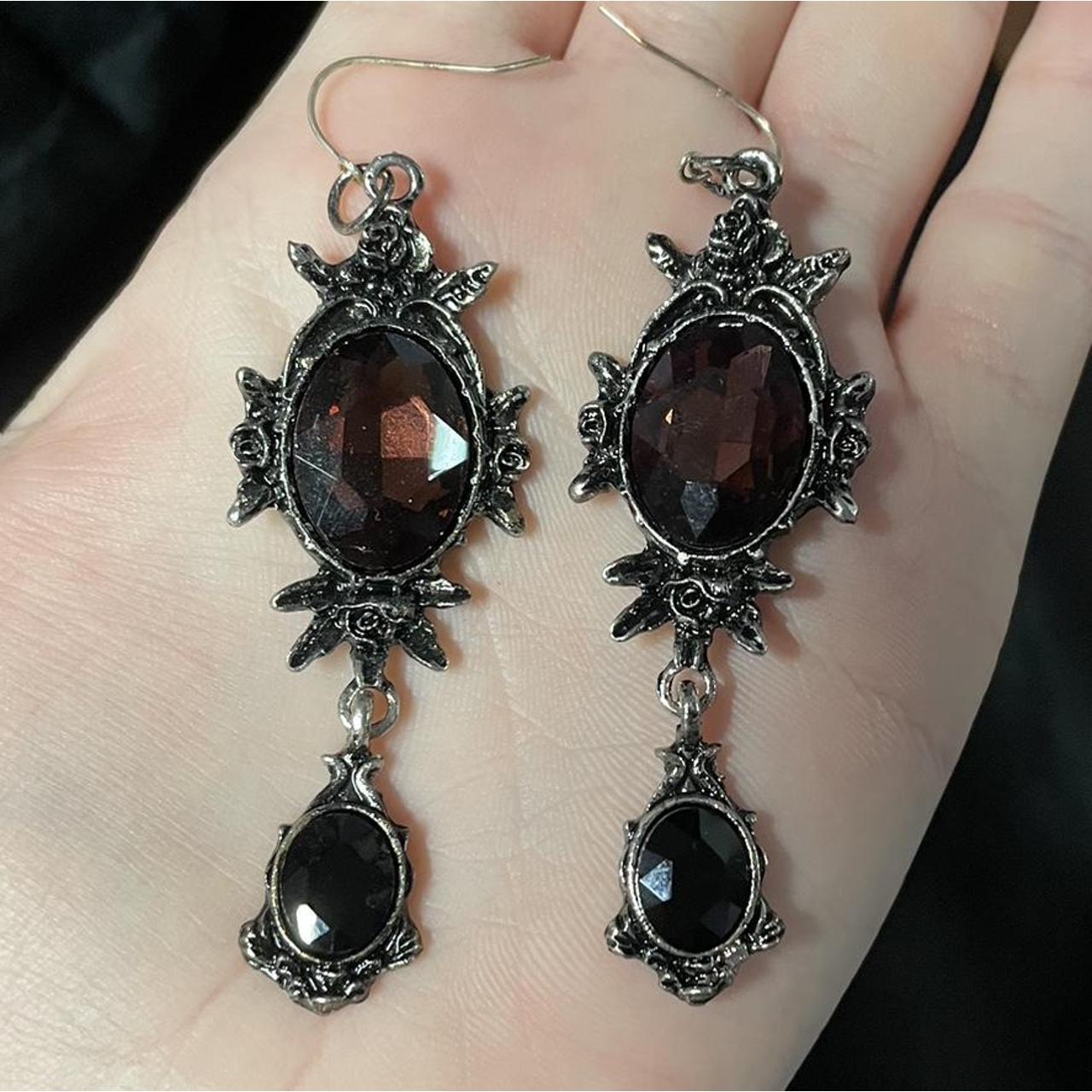Restyle Gothic Romance Wild Rose Earrings Retails... - Depop