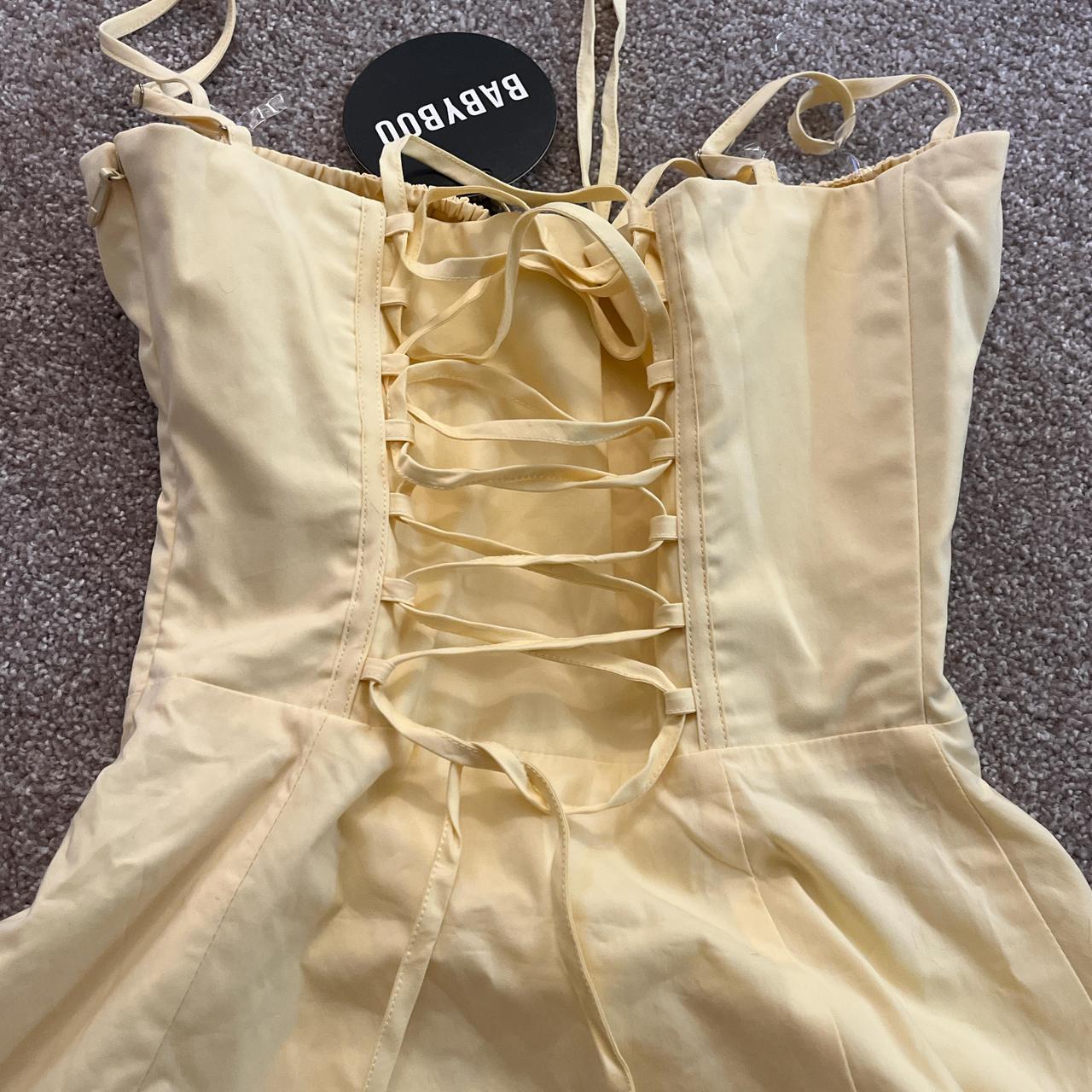 Babyboo lemon mini corset dress BNWT - Depop