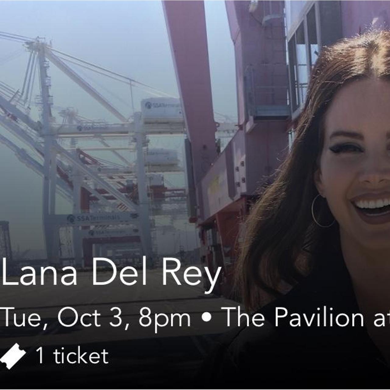 x1 Lana Del Rey ticket Burgettstown, PA Section 7... - Depop