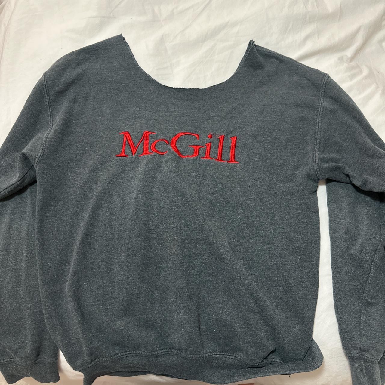 McGill university off the shoulder crew neck... - Depop