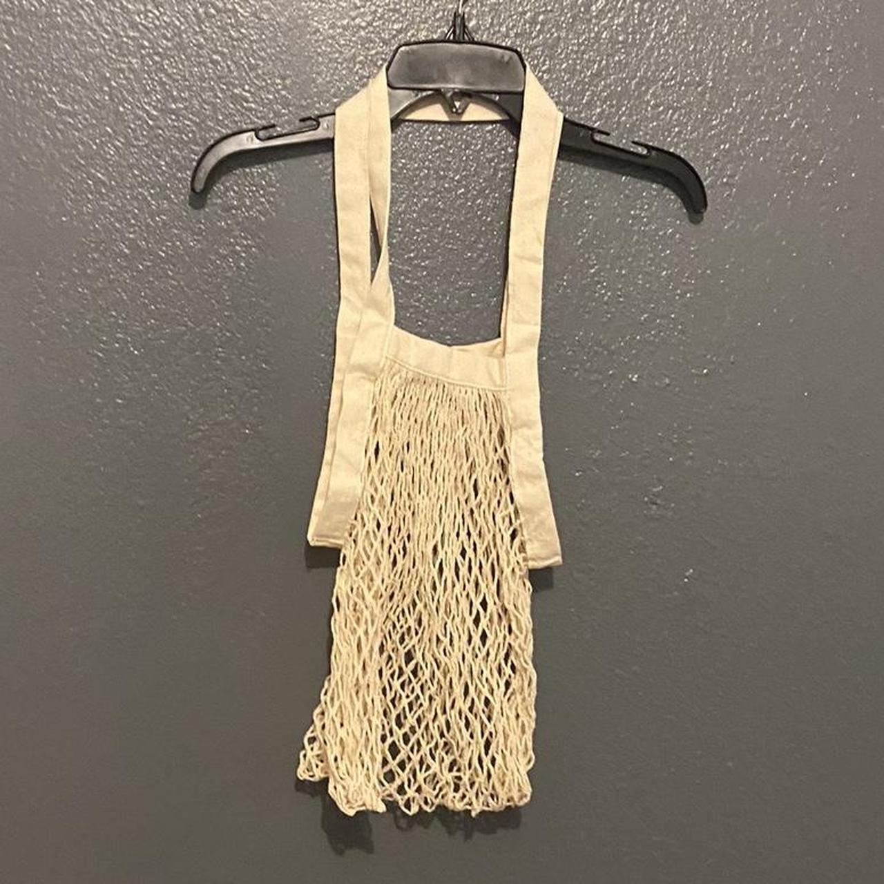 Fishnet canvas fruit produce bag - Depop