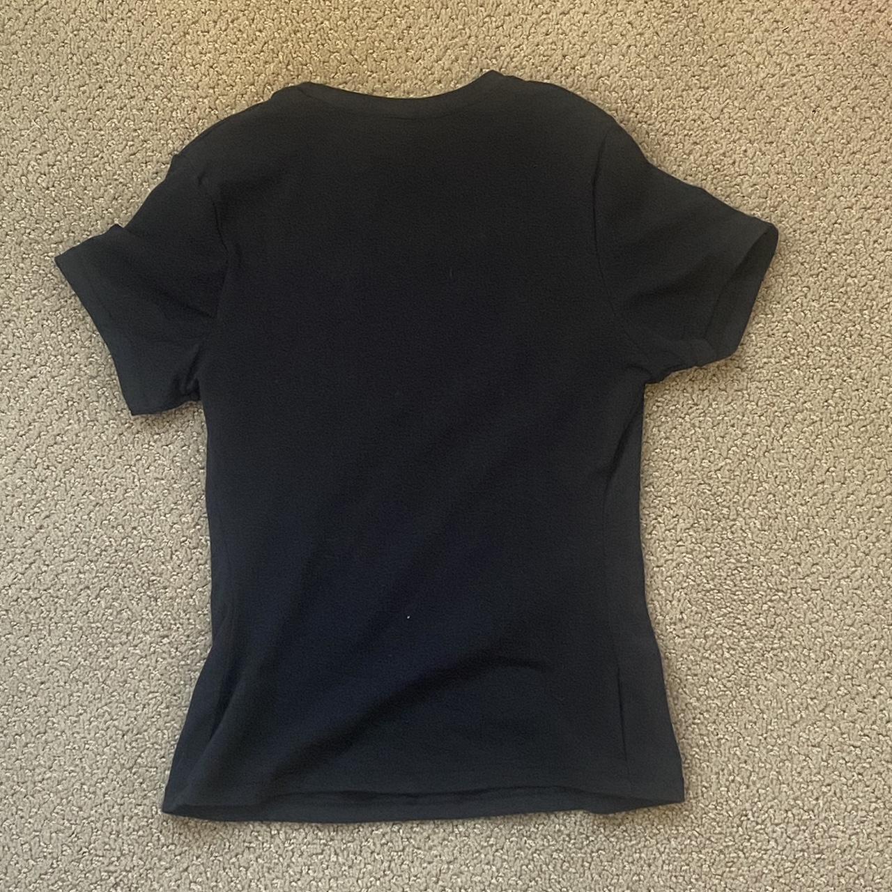 Black skims cotton jersey tee! So cute and fitted... - Depop