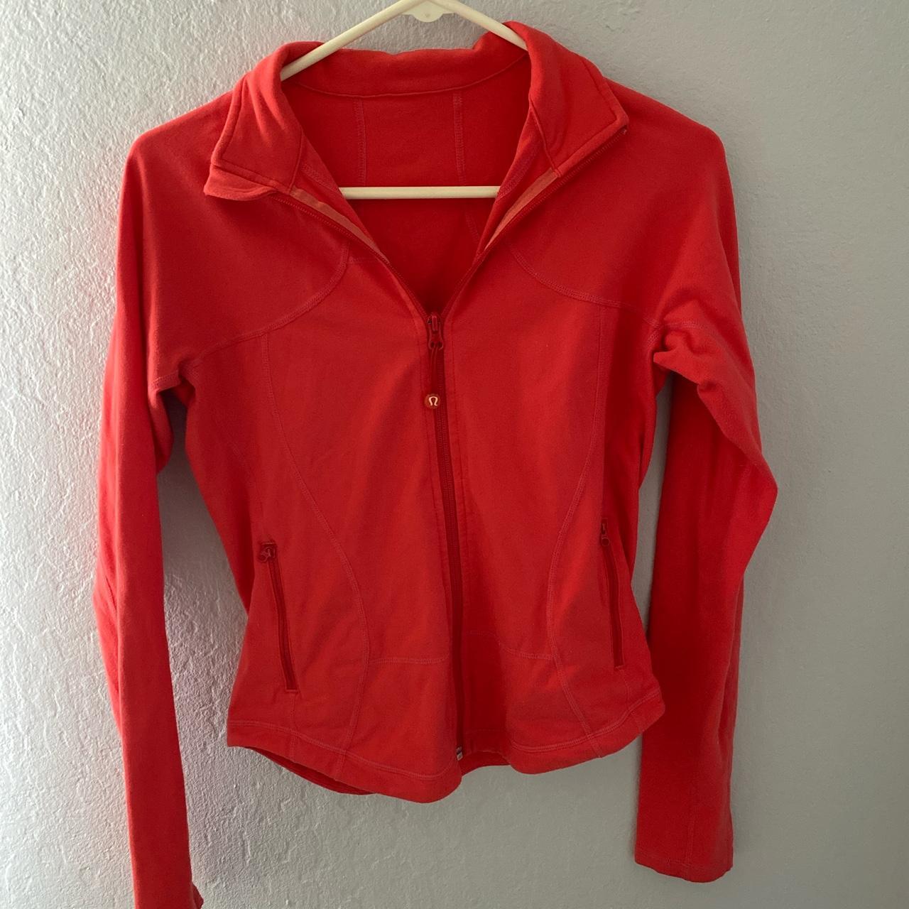 Older style red lululemon define jacket - never worn... - Depop