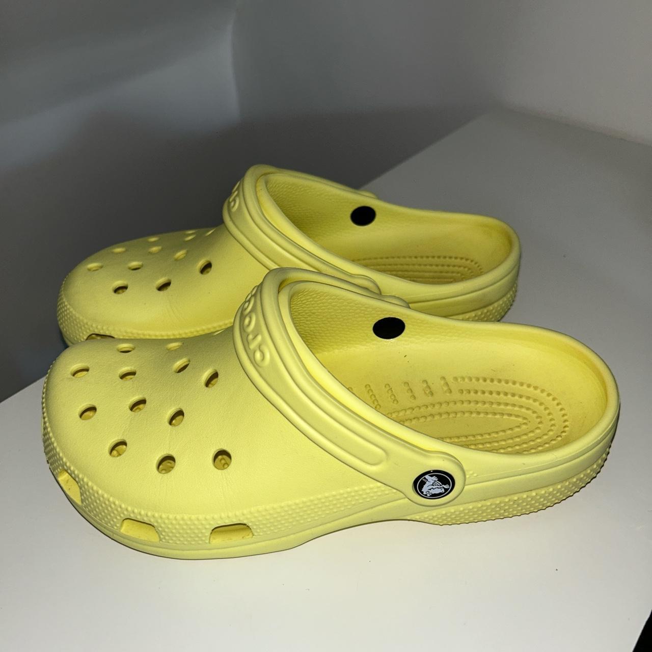 Yellow Crocs size 8 Women’s, great condition, open... - Depop