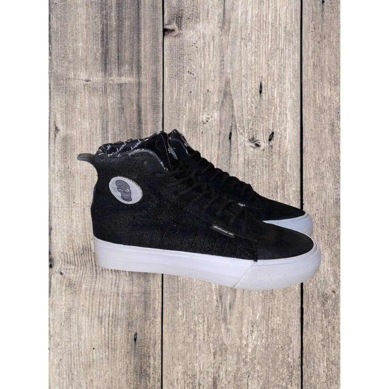 Supra X Badwood Belmont High Top Black Suede... - Depop
