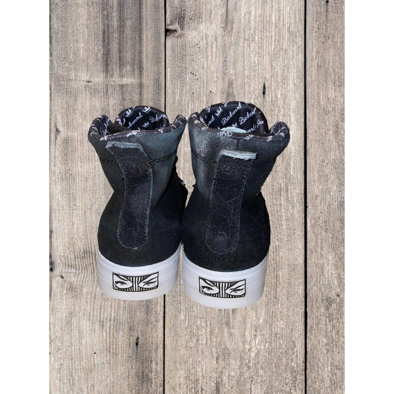 Supra X Badwood Belmont High Top Black Suede... - Depop
