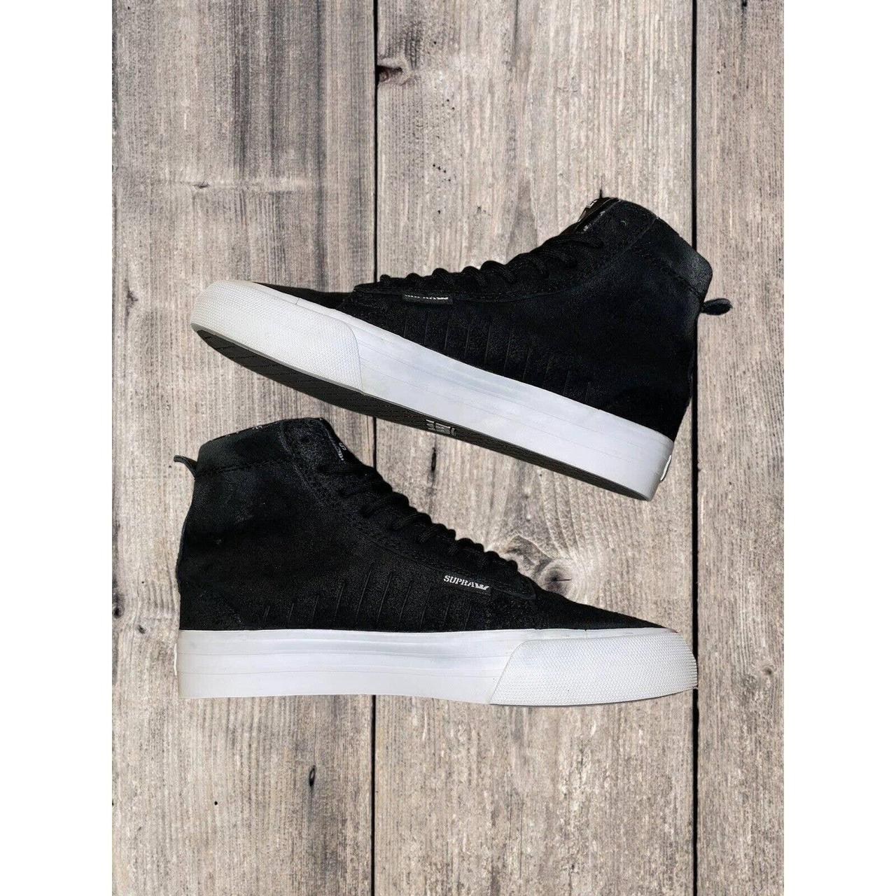 Supra X Badwood Belmont High Top Black Suede... - Depop