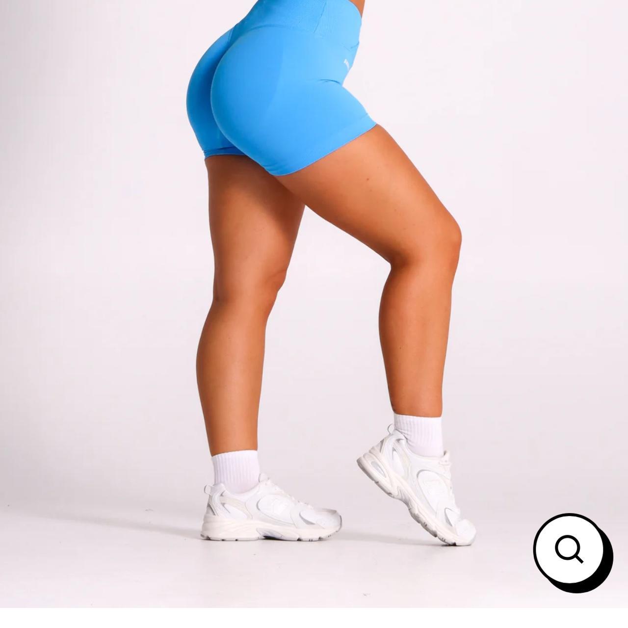 @shawty v scrunch gym shorts - invisible scrunch,... - Depop