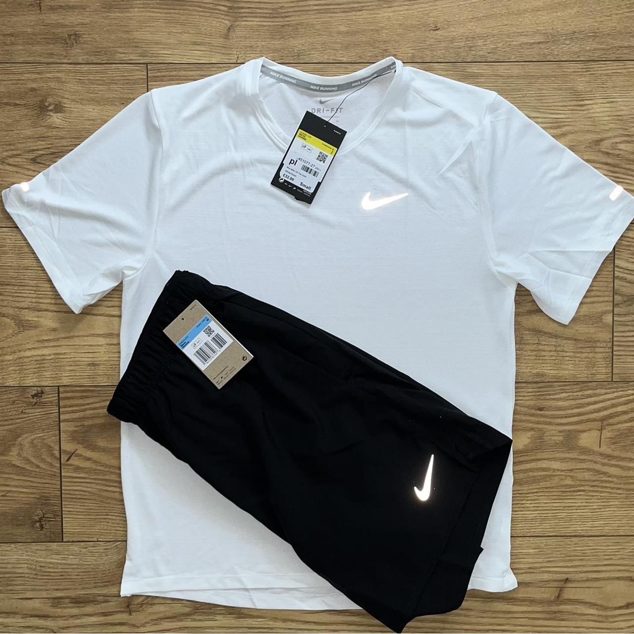 Nike dri fit set Size S men’s white miller Size M... - Depop