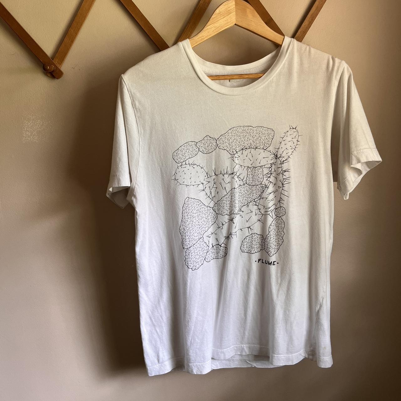 Flume band tee with cactus print #boho #grunge... - Depop