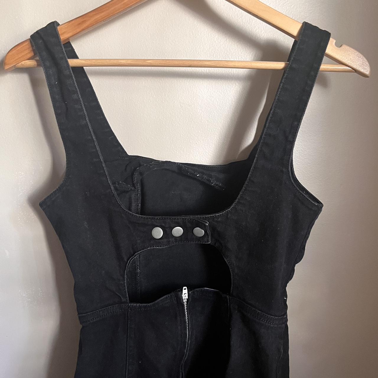 BDG Black Denim Mini Dress #grunge #goth #punk... - Depop