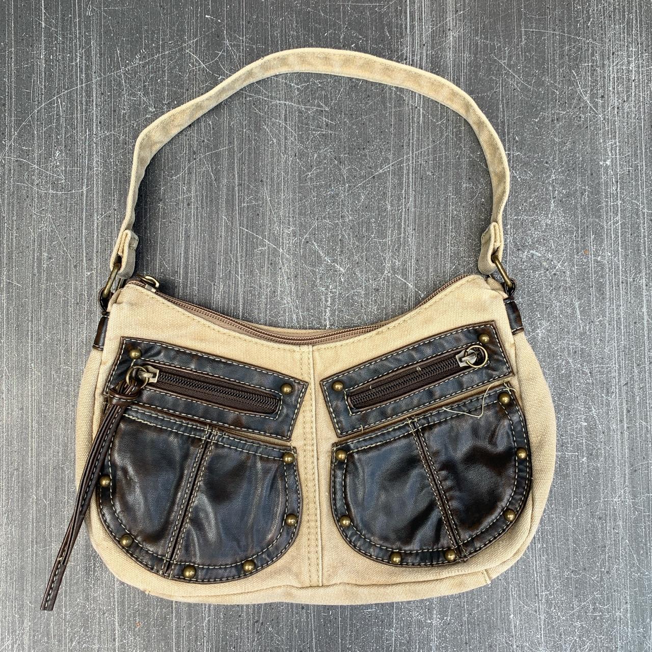 Y2k limited too shoulder bag 2 outside leather... - Depop