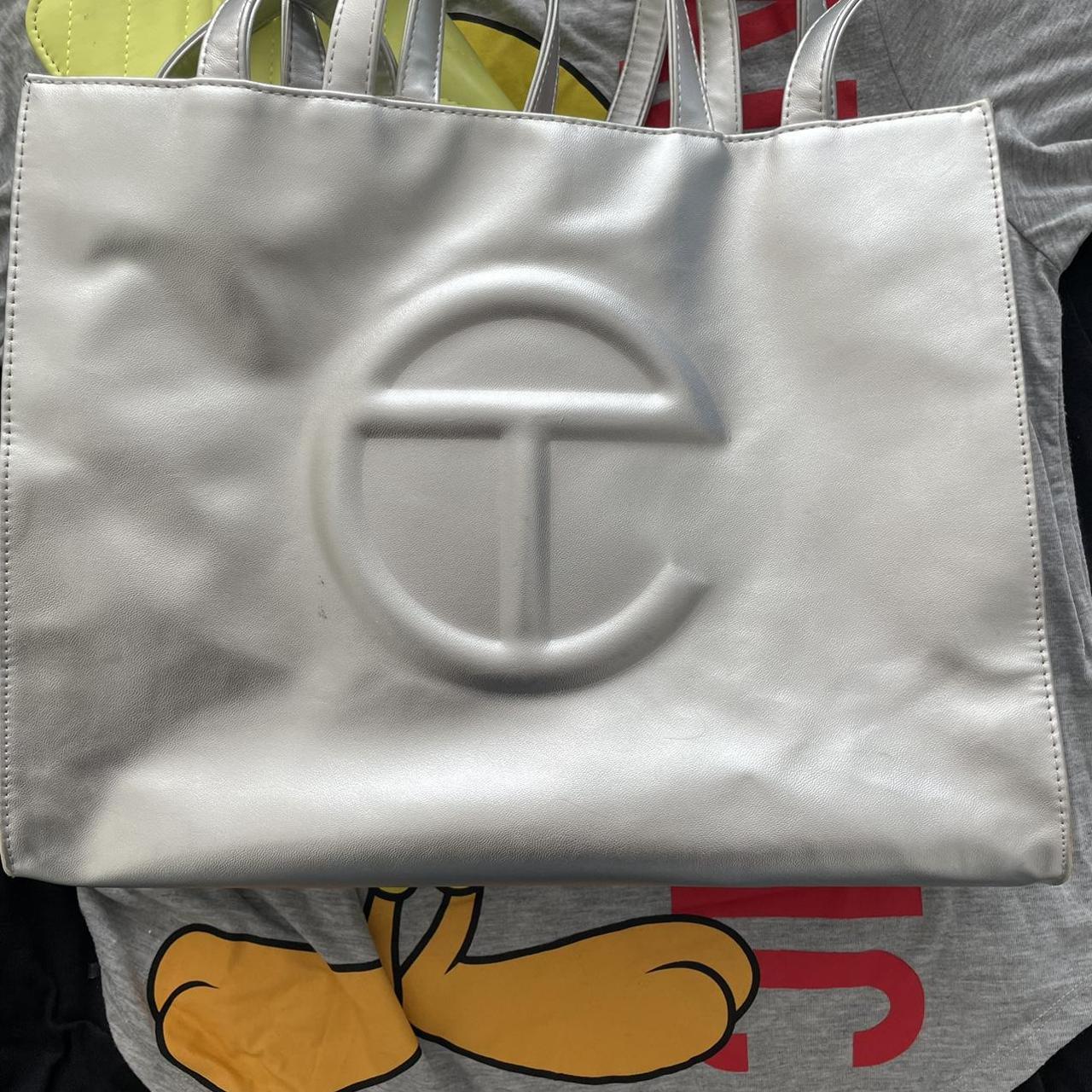 Telfar Women's Silver Bag | Depop