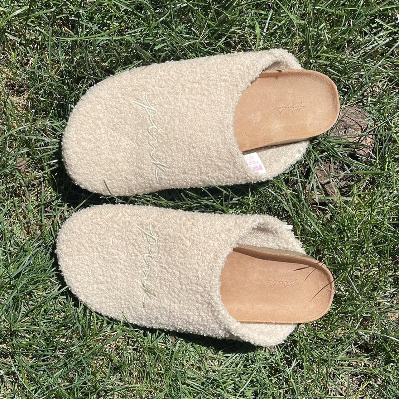 victoria’s secret pink clog-style slippers 🤎 ️ item... - Depop