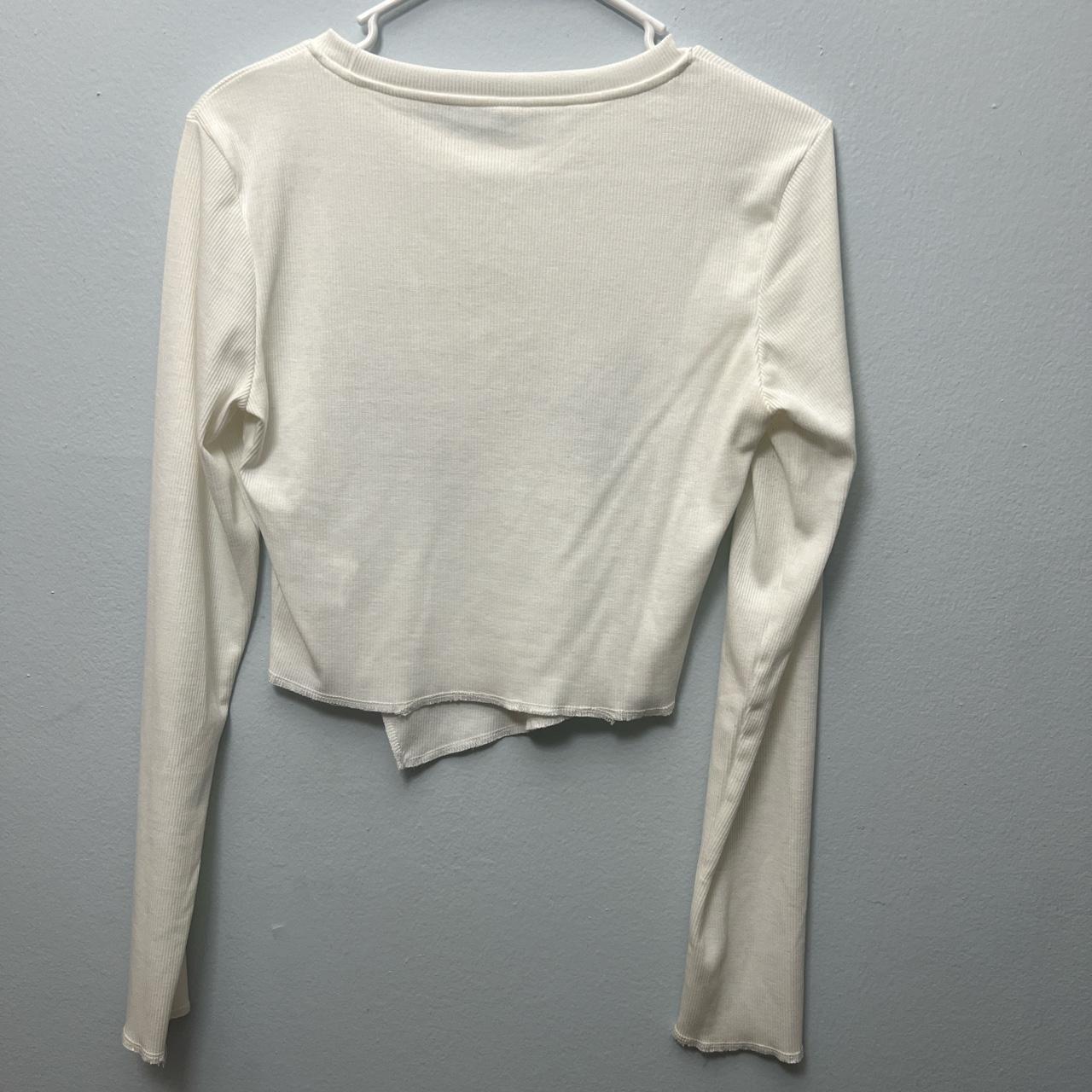 Cute asymmetrical Acubi Long Sleeve Top (Worn... - Depop