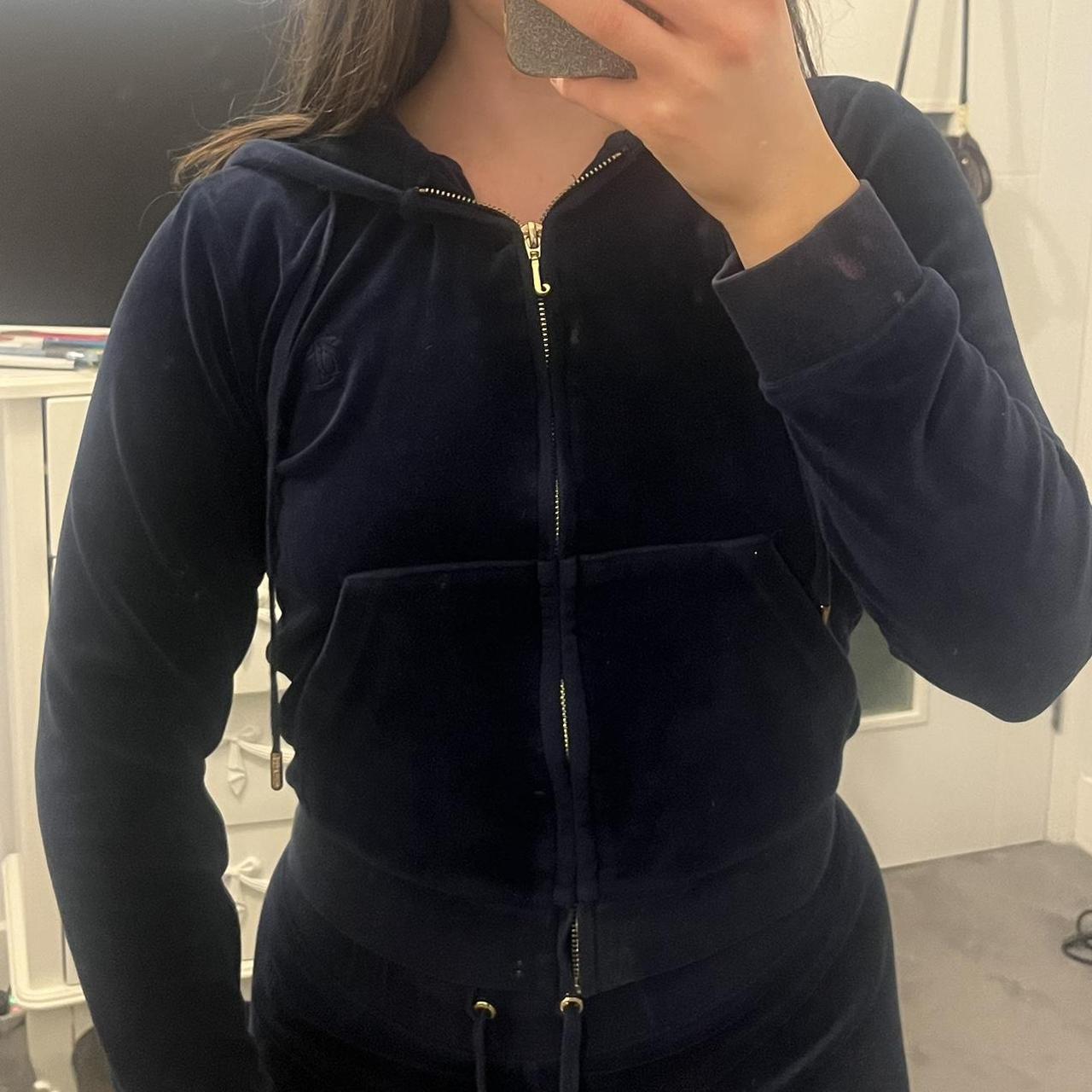Navy blue juicy couture tracksuit. Velour tracksuit.... - Depop