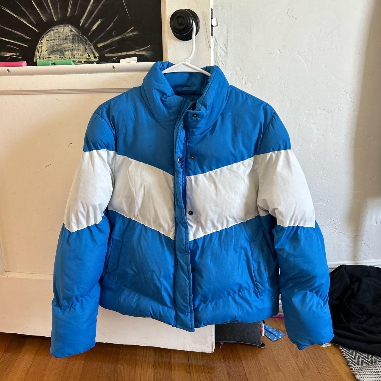 Retro Puffer Jacket! Probs best fits a size M. But... - Depop