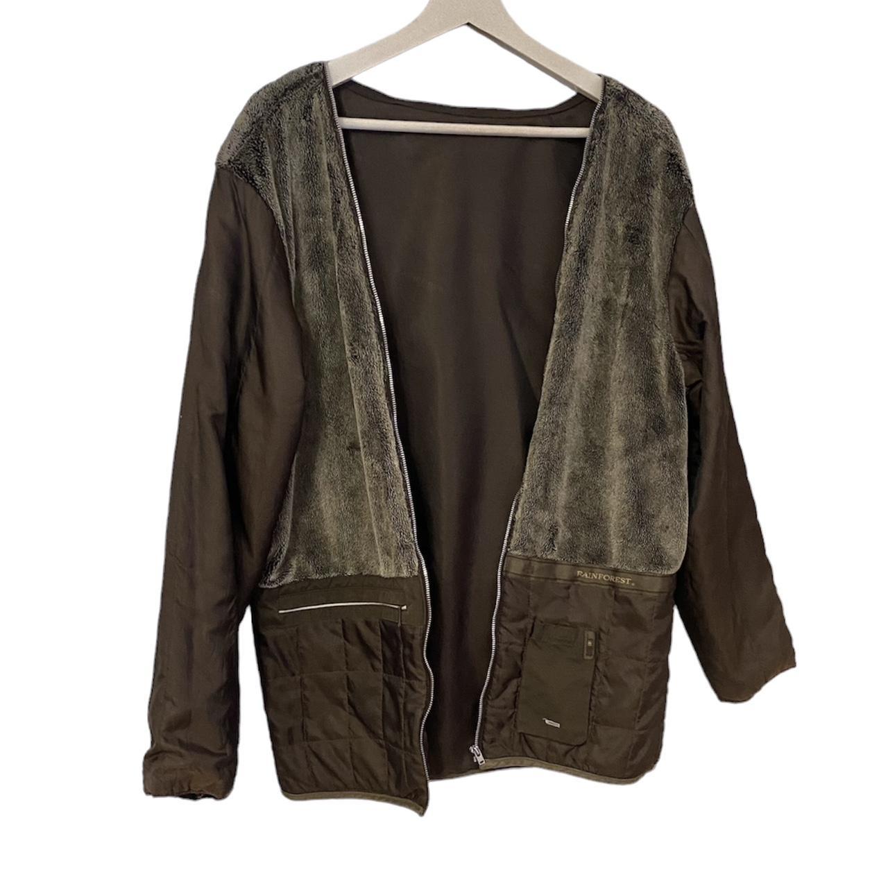 Reversible Umber Jacket Liner Size M oversized... - Depop