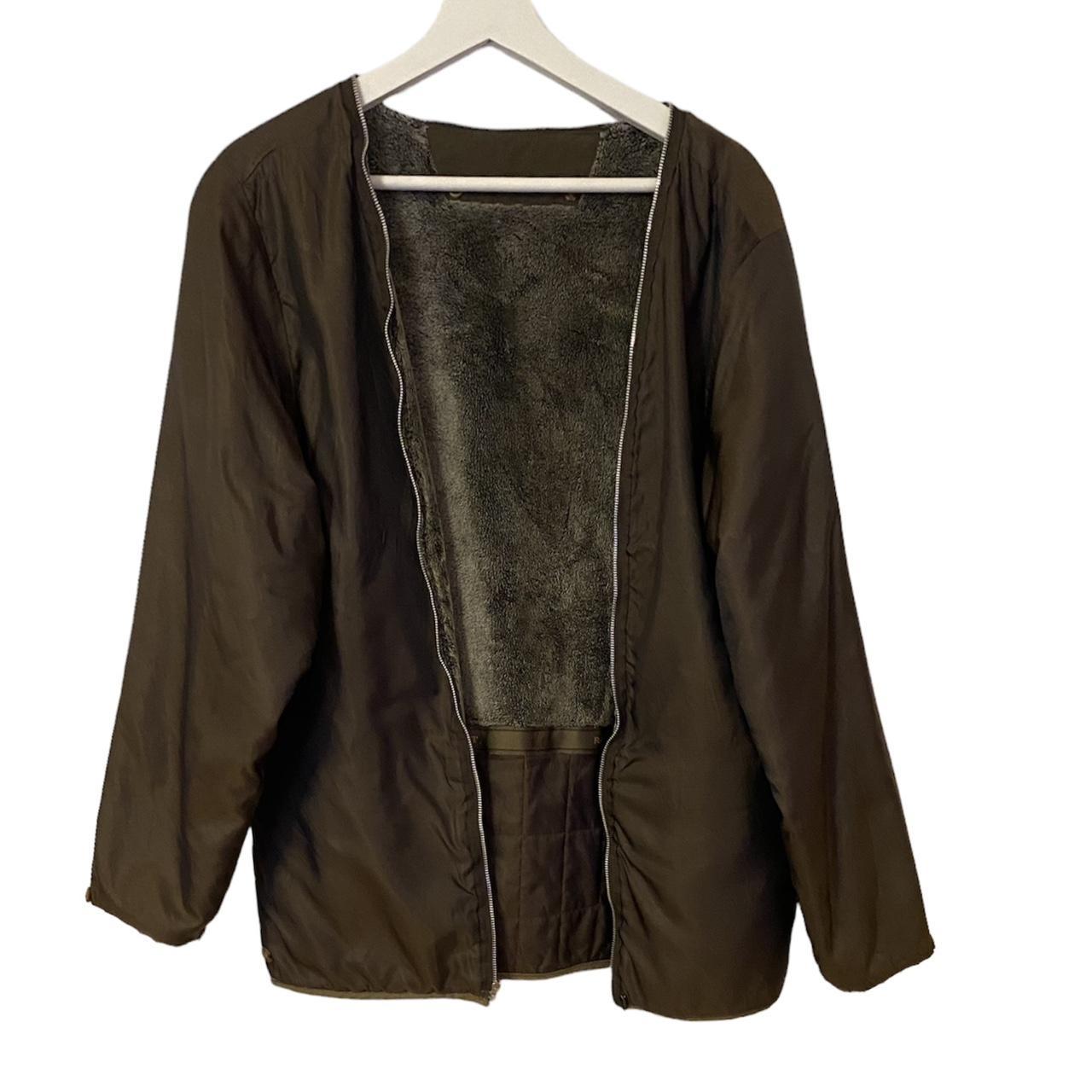 Reversible Umber Jacket Liner Size M oversized... - Depop