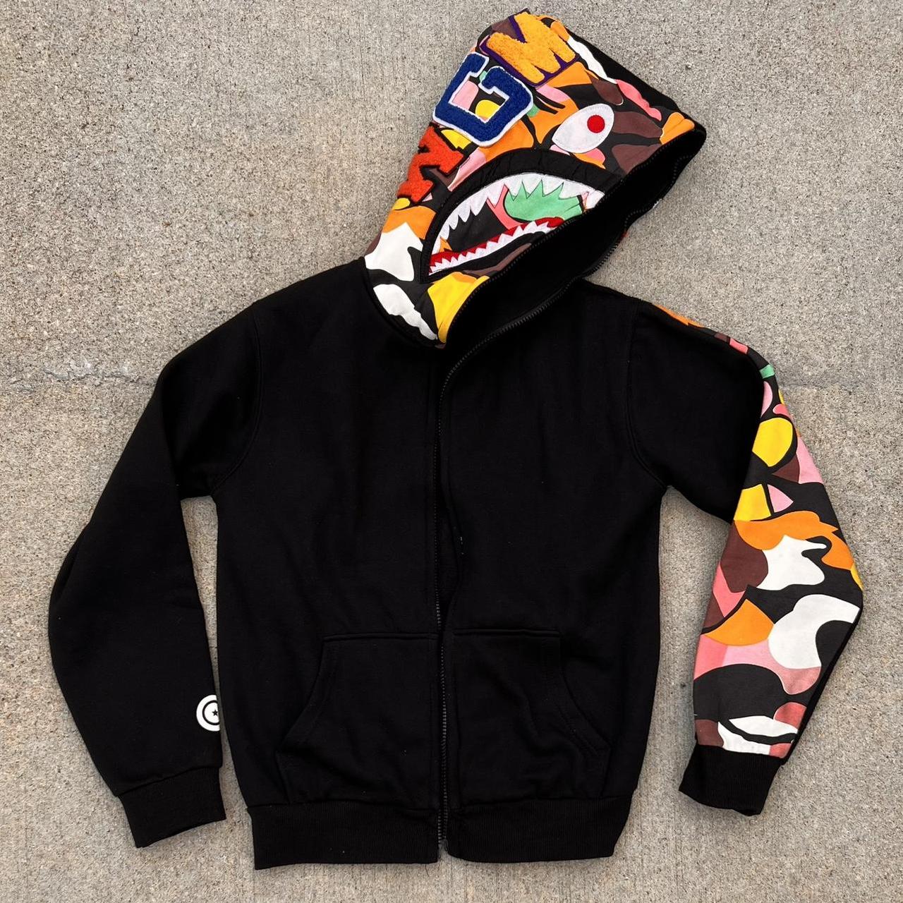 Bape hoodie multi color size small A Bathing ape... - Depop
