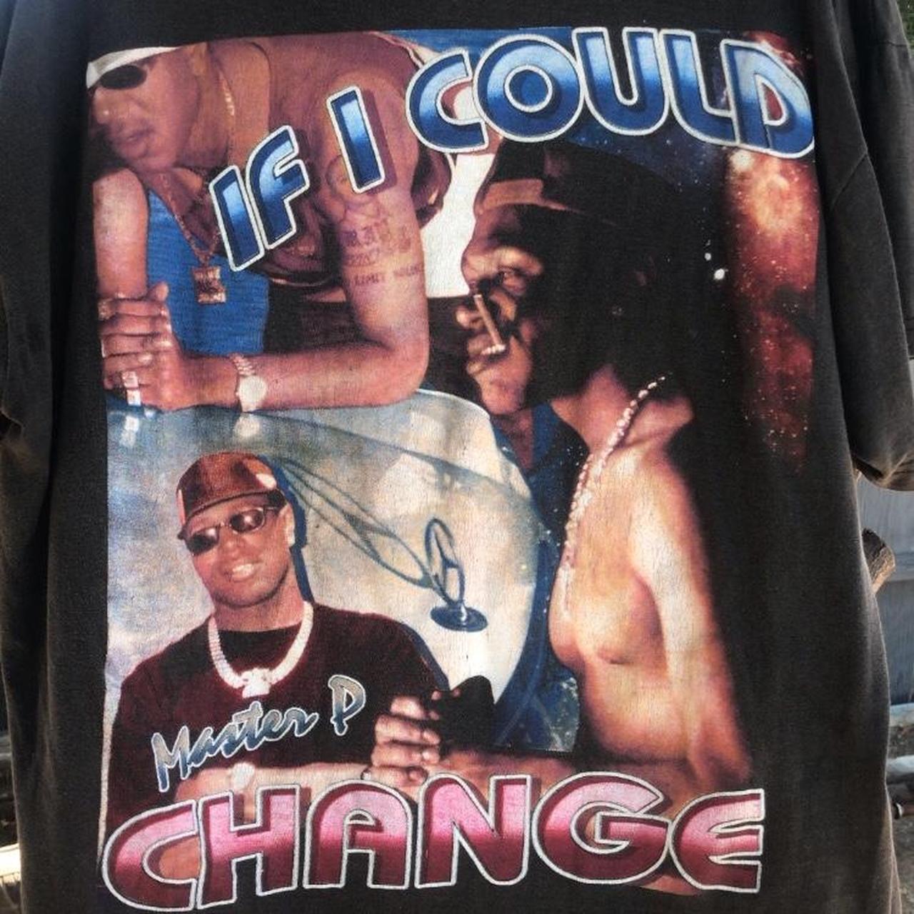Vintage Master P rap tee,23.5x27.5,unstitched bottom... - Depop