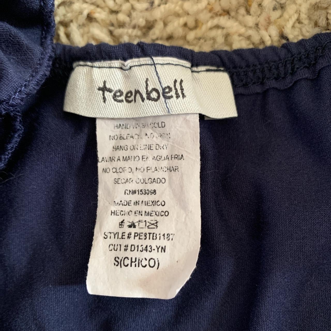 Small navy blue bodysuit / leotard with snap crotch.... - Depop