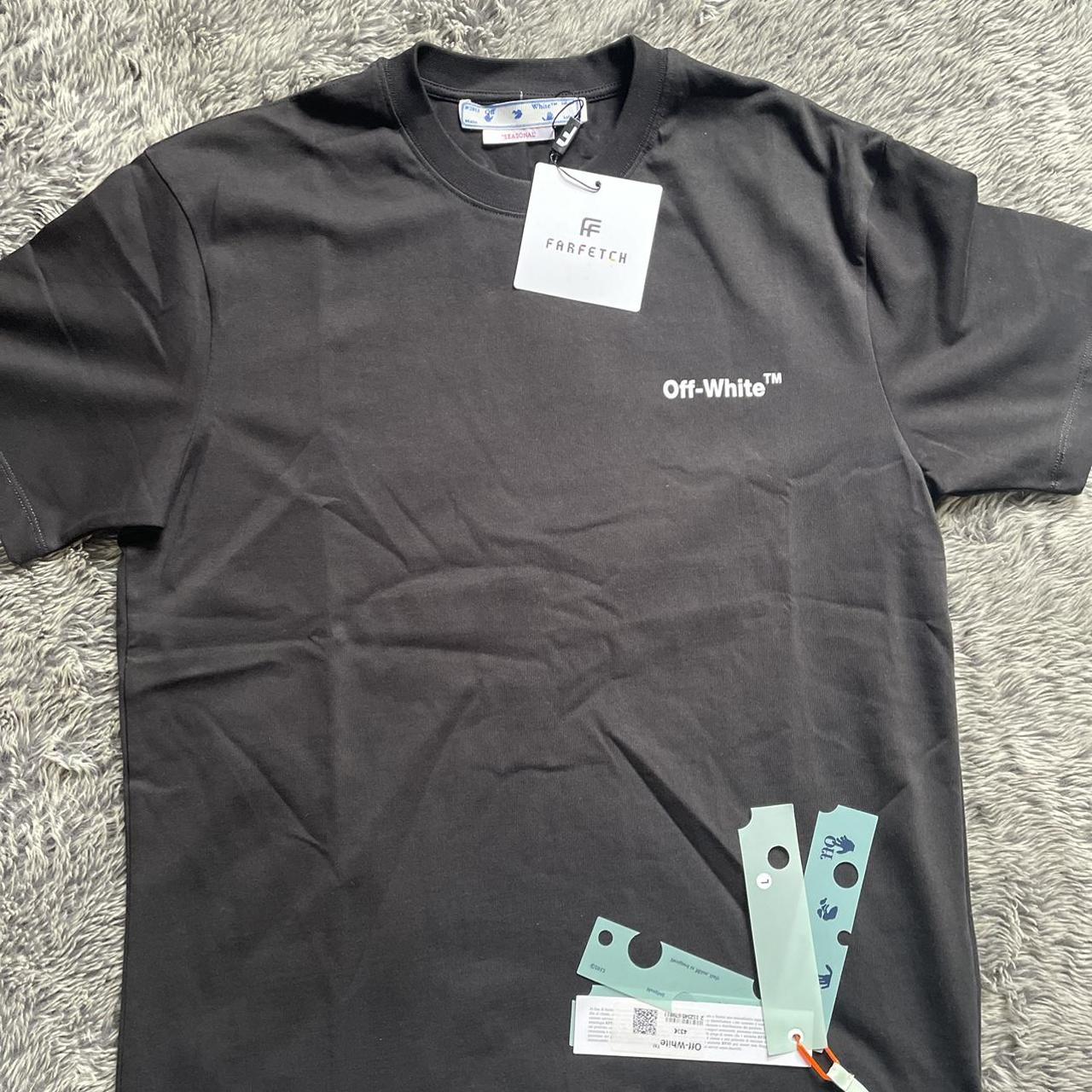 Off White print t shirt - Depop