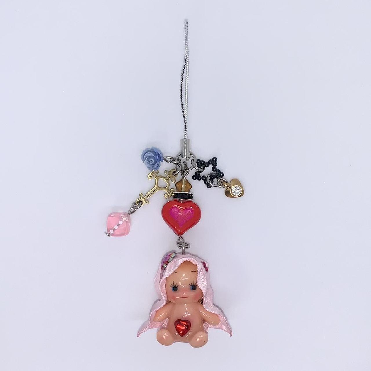 Sacred Cupid Phone Charm ༘ -handmade by me... - Depop