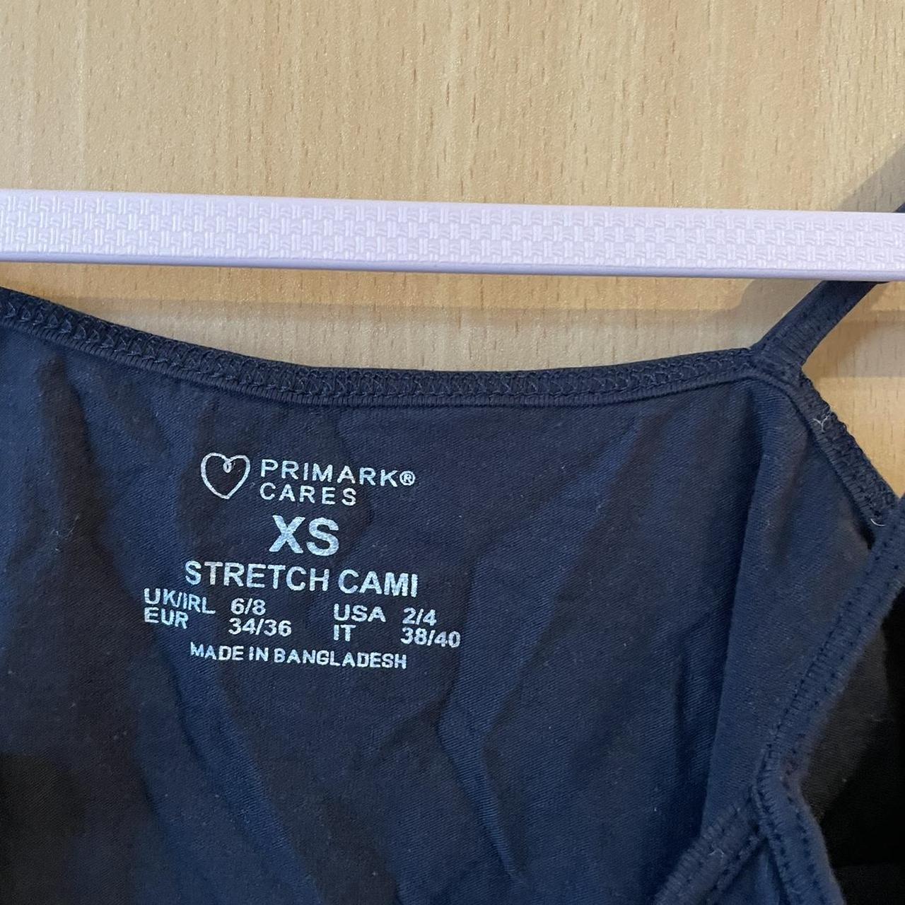 black Primark cami top size xs #cami - Depop